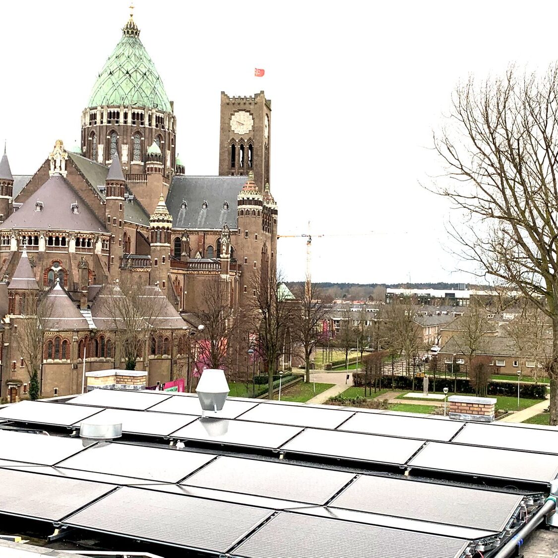 De grootste PVT-installatie bij de Universiteit van West-Londen
